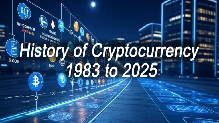 History of Cryptocurrency 1983 to 2025 - Study Of History